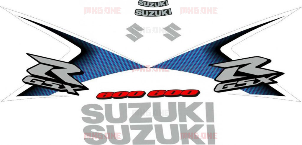 Suzuki Gsx-r-600 2006 Custom Color Stickers Set - Mxg.one - Best Moto 