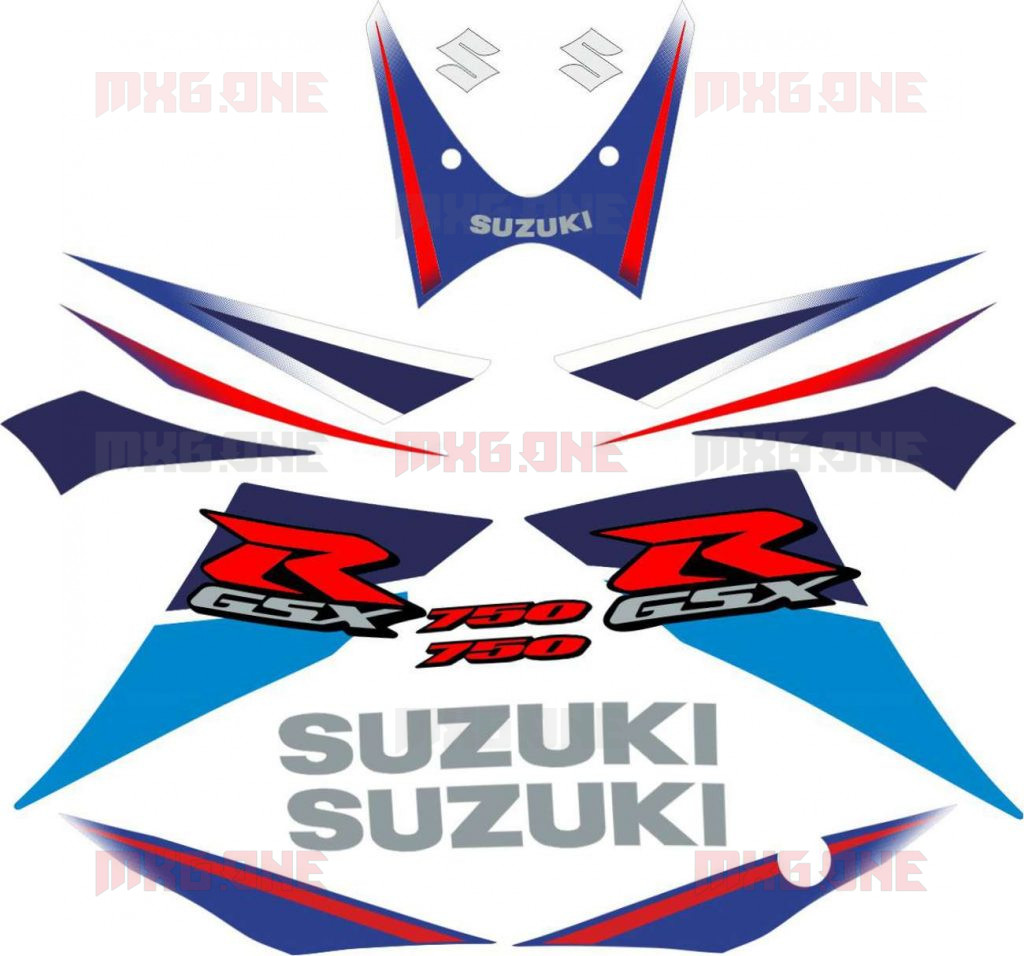 Suzuki Gsx-r-750 2007 Decals Set - Mxg.one - Best Moto Decals